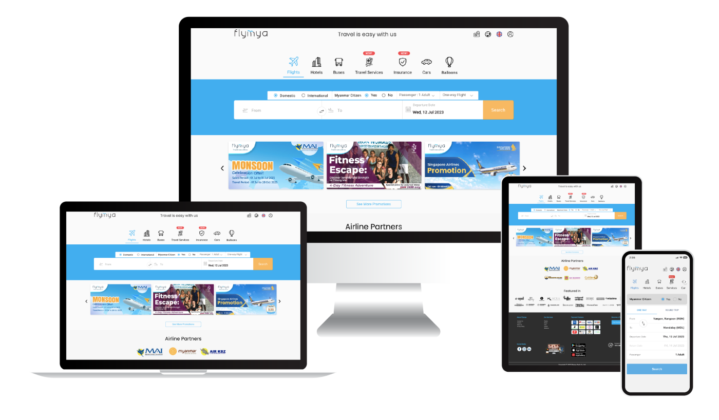 Domestic Flights, Hotels, Tour Packages, Transport Rentals, Hot Air ...